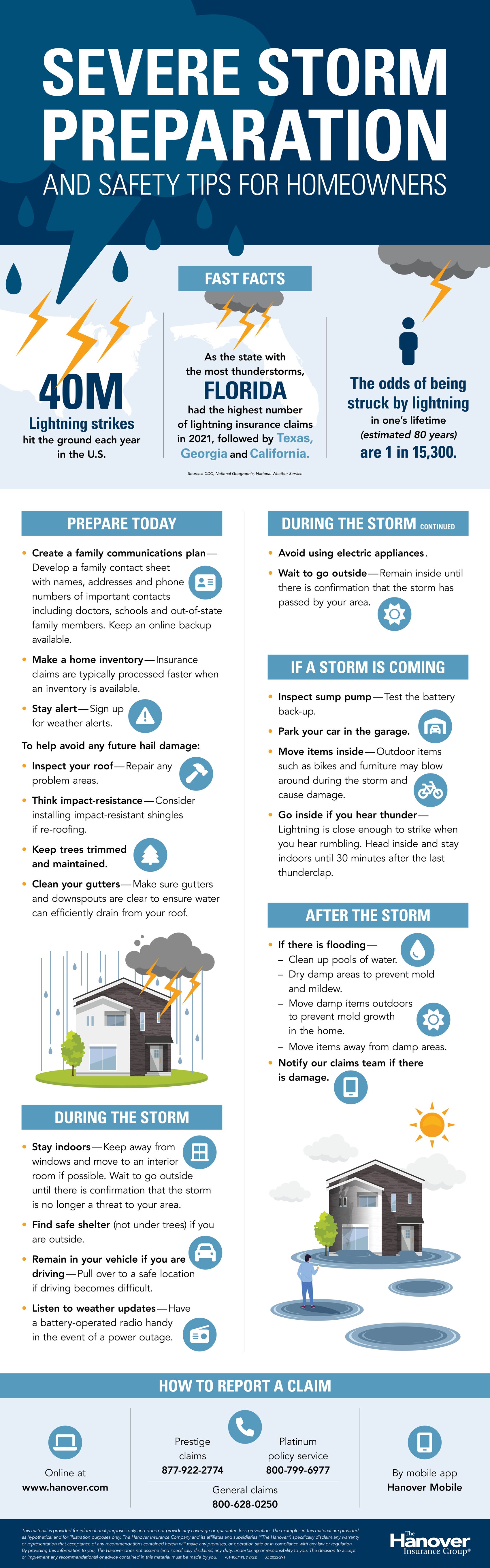 Severe storm preparation and safety tips for homeowners | The Hanover Insurance Group